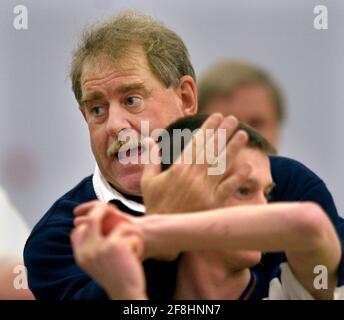 TERRY JENNER LEG SPIN BOWLING COACH Stock Photo - Alamy