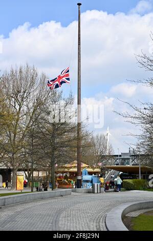 London, UK. 14th Mar, 2021. Tributes to Sarah Everard at Clapham Common ...