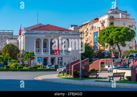 SHKODER, ALBANIA, SEPTEMBER 20, 2019: Narrow street of the old town of ...