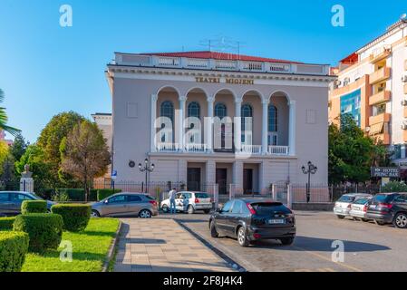 SHKODER, ALBANIA, SEPTEMBER 20, 2019: Narrow street of the old town of ...