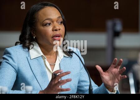 Kristen Clarke appears before a Senate Committee on the Judiciary ...