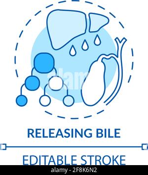 Releasing bile concept icon Stock Vector Image & Art - Alamy