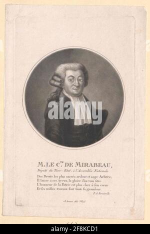 Honoré-Gabriel Riquetti, Count of Mirabeau (1749-1791), Member of the ...