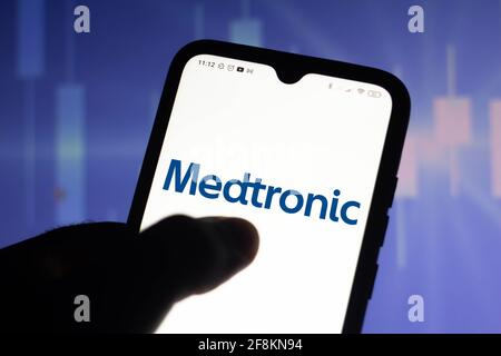 Brazil. 14th Apr, 2021. In this photo illustration, the Pure Storage ...