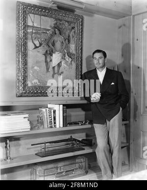 ERROL FLYNN 1943 Portrait by BERT SIX publicity for Warner Bros Stock ...