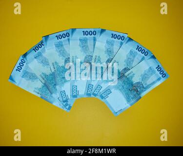 1000 Mexican pesos banknote and Bank of Mexico symbol, Financial and ...