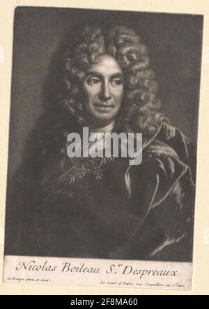 Nicolas Boileau-Despreaux (1636-1711), 17th century French writer Stock ...