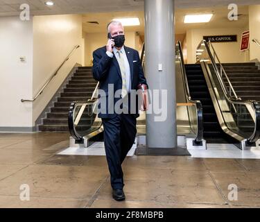 UNITED STATES - APRIL 8: Sen. Thom Tillis, R-N.C., arrives for a vote ...