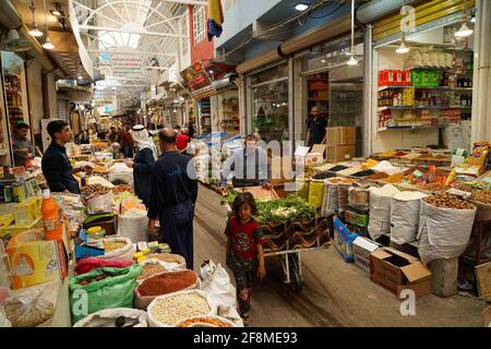 Mosul, Iraq. 14th Apr, 2021. A spices seller seen in his shop in Bab Al ...