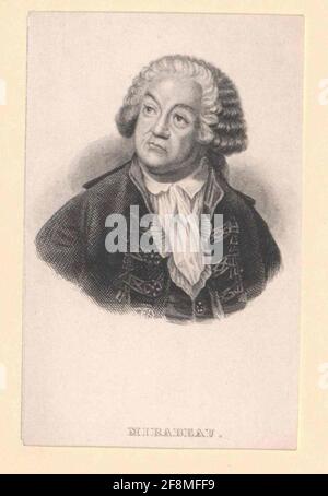 Honoré-Gabriel Riquetti, Count of Mirabeau (1749-1791), Member of the ...
