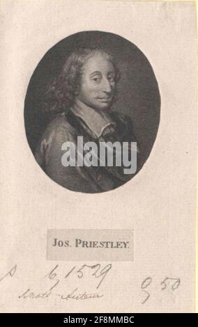 Joseph Priestley, an English chemist and philosopher, is depicted in ...