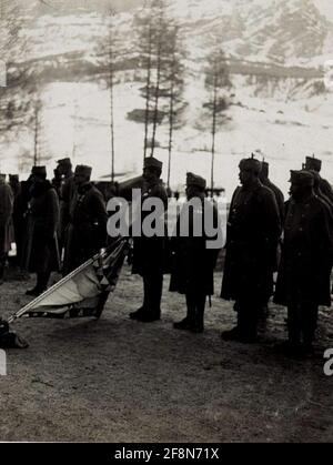Kaiser Karl at the 14th corps on 4.1.1916. In intermediate water Stock ...
