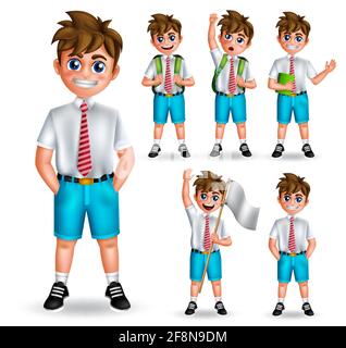 Back to school characters vector background design. Welcome back to ...