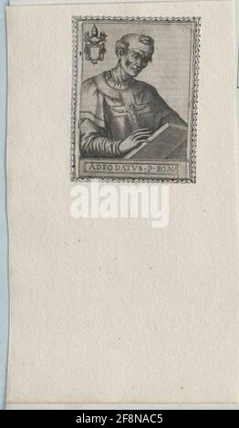 . Pope Adrian II . 9th century. Unknown 24 Adrian II Stock Photo - Alamy