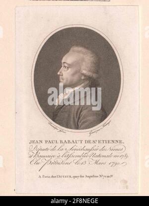 Rabaut-Saint-Etienne, Jean Paul Stock Photo - Alamy