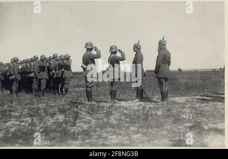 Front visits high commanding officers and the monarchs on the Russian ...