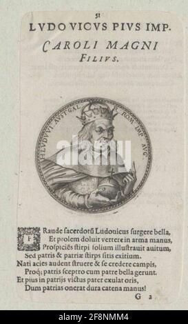Ludwig I, the religious, Roman emperor Stock Photo - Alamy