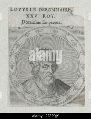 Ludwig I, the religious, Roman emperor Stock Photo - Alamy