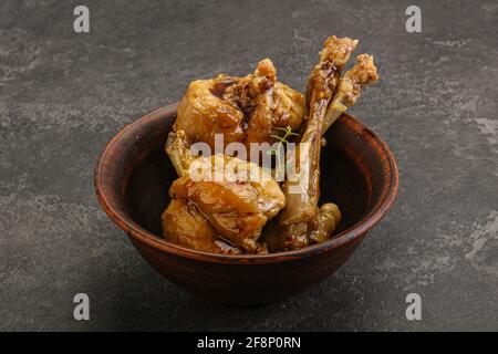 Rabbit stew in sweet and spicy sauce Stock Photo - Alamy