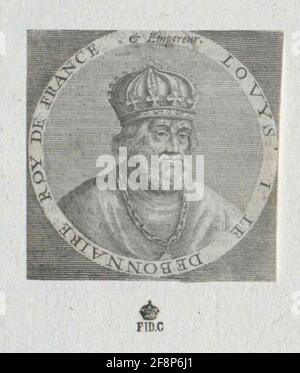 Ludwig I, the religious, Roman emperor Stock Photo - Alamy