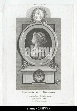 Portrait of Marie-Antoinette-Therese, Princess of Asturias, wife of ...