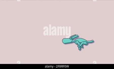 2d cartoon illustration of walking dog Stock Photo - Alamy