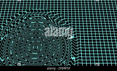 Abstract motion background with rippling grid Stock Photo - Alamy