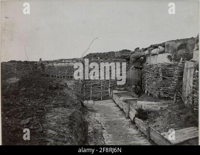 Trenches at the field hunter battalion 17 Stock Photo - Alamy