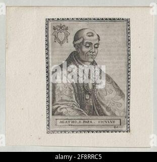 Agatho, Papa saint Stock Photo - Alamy