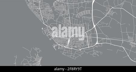 Urban vector city map of Esbjerg, Denmark Stock Vector Image & Art - Alamy