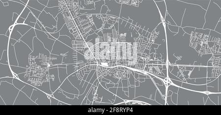 Urban vector city map of Herning, Denmark Stock Vector Image & Art - Alamy