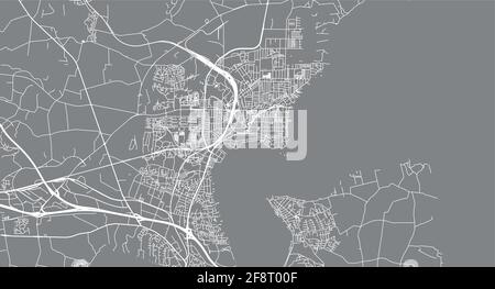 Urban vector city map of Fredericia, Denmark Stock Vector Image & Art ...