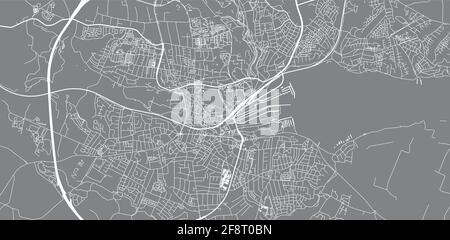 Urban vector city map of Kolding, Denmark Stock Vector Image & Art - Alamy