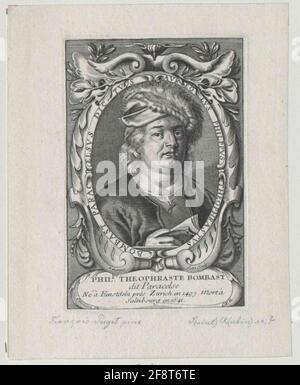 Paracelsus (1493-1541). German-Swiss physician. Portrait after an ...