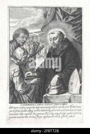 Germanus of Paris, Saint Stock Photo - Alamy