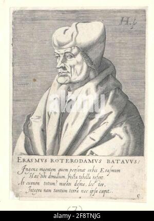 Erasmus of Rotterdam Stecher: Hondius, Hendrik (1 Stock Photo - Alamy