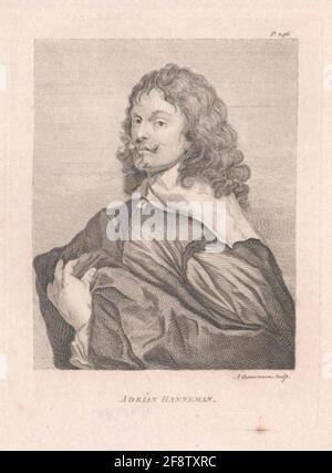 Portrait of Adriaen Hanneman. Portrait of the painter Adriaen Hanneman ...