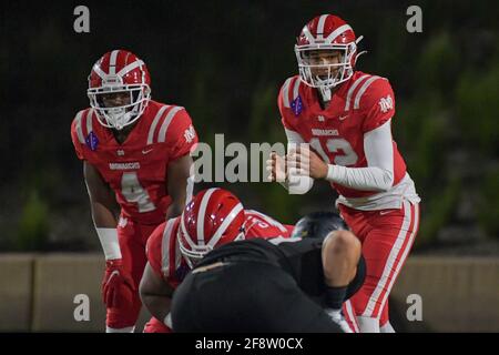 Mater Dei Monarchs quarterback Elijah Brown (12) during a high school ...