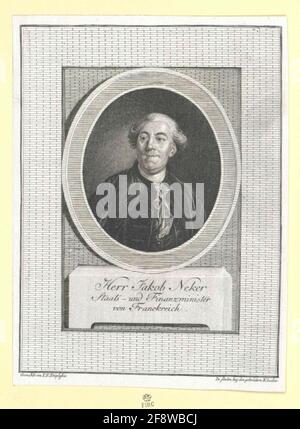 JACQUES NECKER (1732 - 1804), Swiss-born French financier and statesman ...