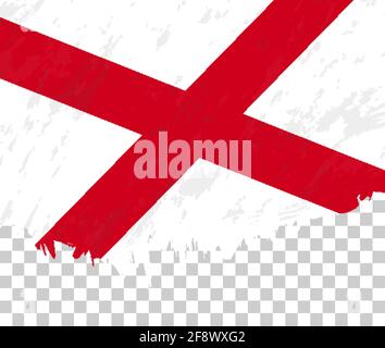 Alabama flag in vertical design, vector illustration Stock Vector Image ...
