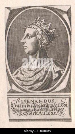 Sisenand, King of the Westgoten Stock Photo - Alamy