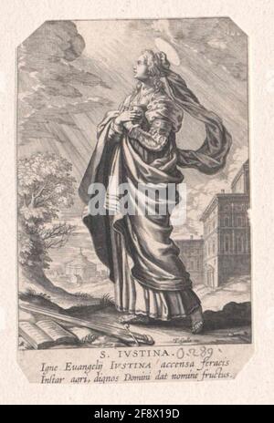 Justina of Padua, holy Stock Photo - Alamy