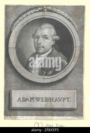 Adam Weishaupt, the founder of the Bavarian Illuminati, is depicted in ...