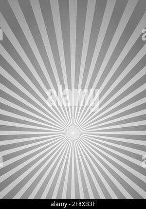 vintage sunlight background. silver grey burst background with white ...