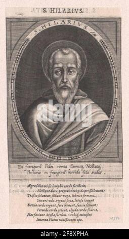 Hilarius of Poitiers, holy Stock Photo - Alamy