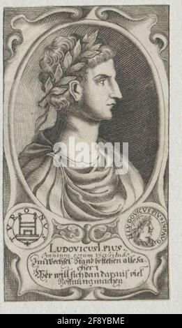 Ludwig I, the religious, Roman emperor Stock Photo - Alamy