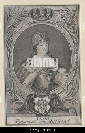 Anna Ivanovna, Empress of Russia Stecher: Bernigeroth, Johann ...