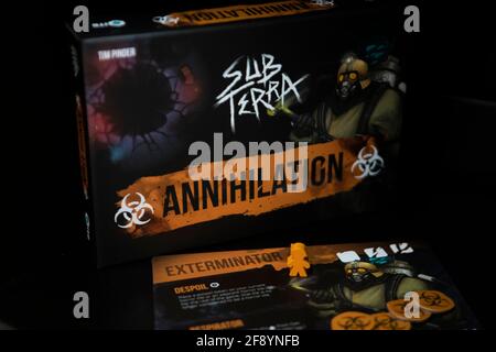 Sub Terra board game by Inside the Box board games publisher, a co-op ...