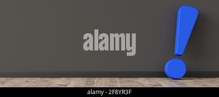 exclamation point on dark background. 3D illustration Stock Photo - Alamy