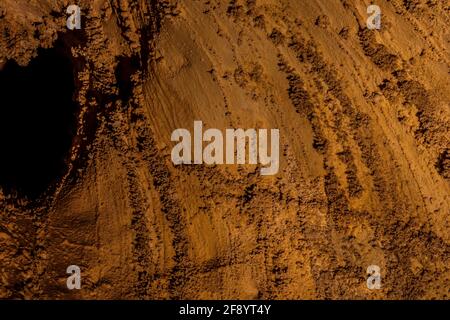 Cave popcorn deep underground in Carlsbad Caverns National Park, New ...